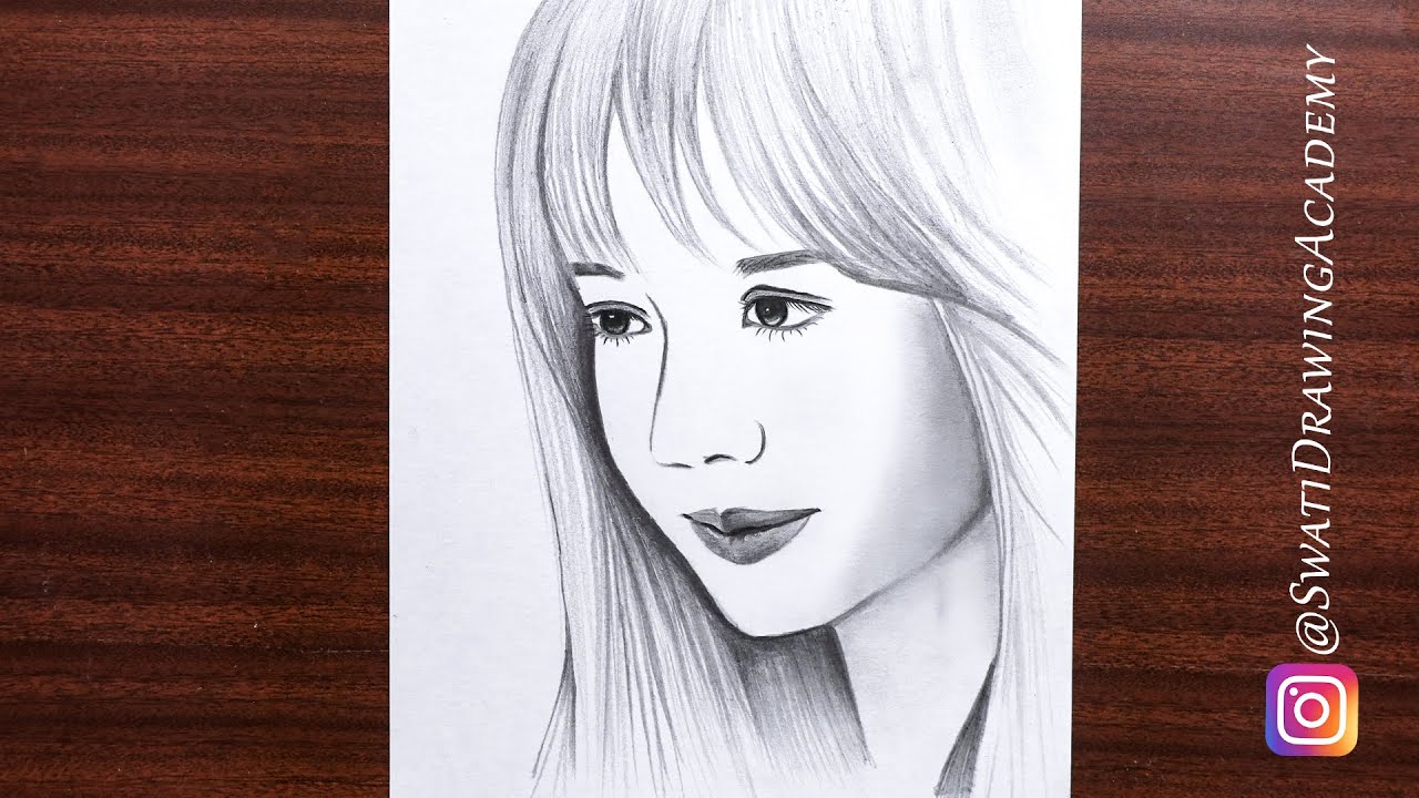 Blackpink Lisa - Pencil sketch Tutorial for beginners || How to draw ...