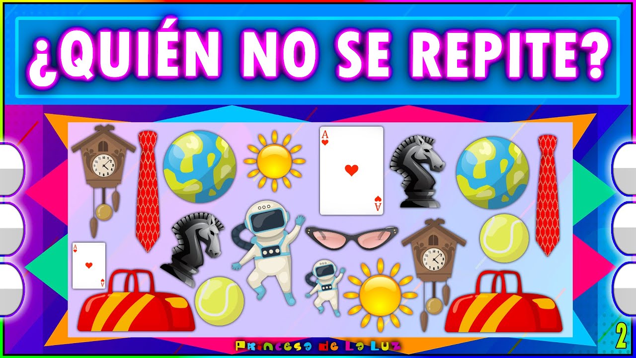 ENCUENTRA El Que No Se REPITE 👫 Pasatiempos Digitales 🎲 JUEGOS De ...