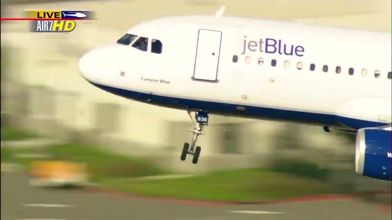JetBlue plane makes emergency landing at LAX (Flight 292) - YouTube