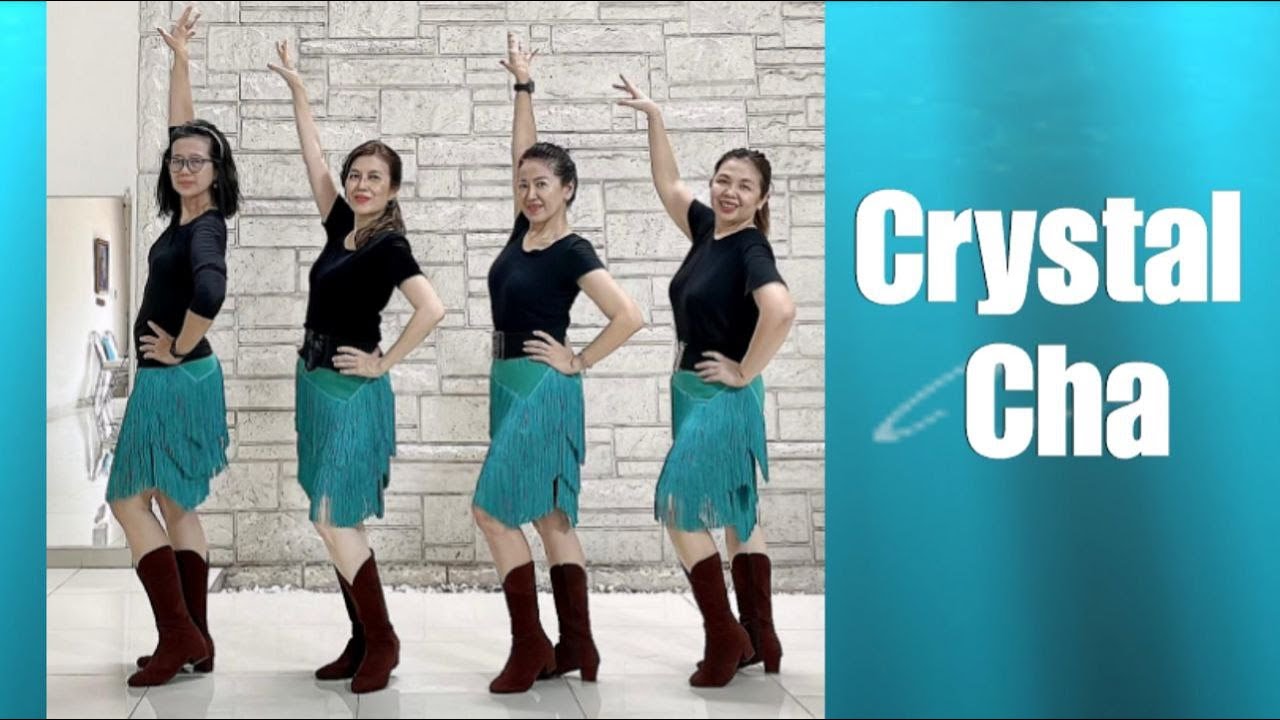 Crystal Cha Line Dance (demo & count) - YouTube