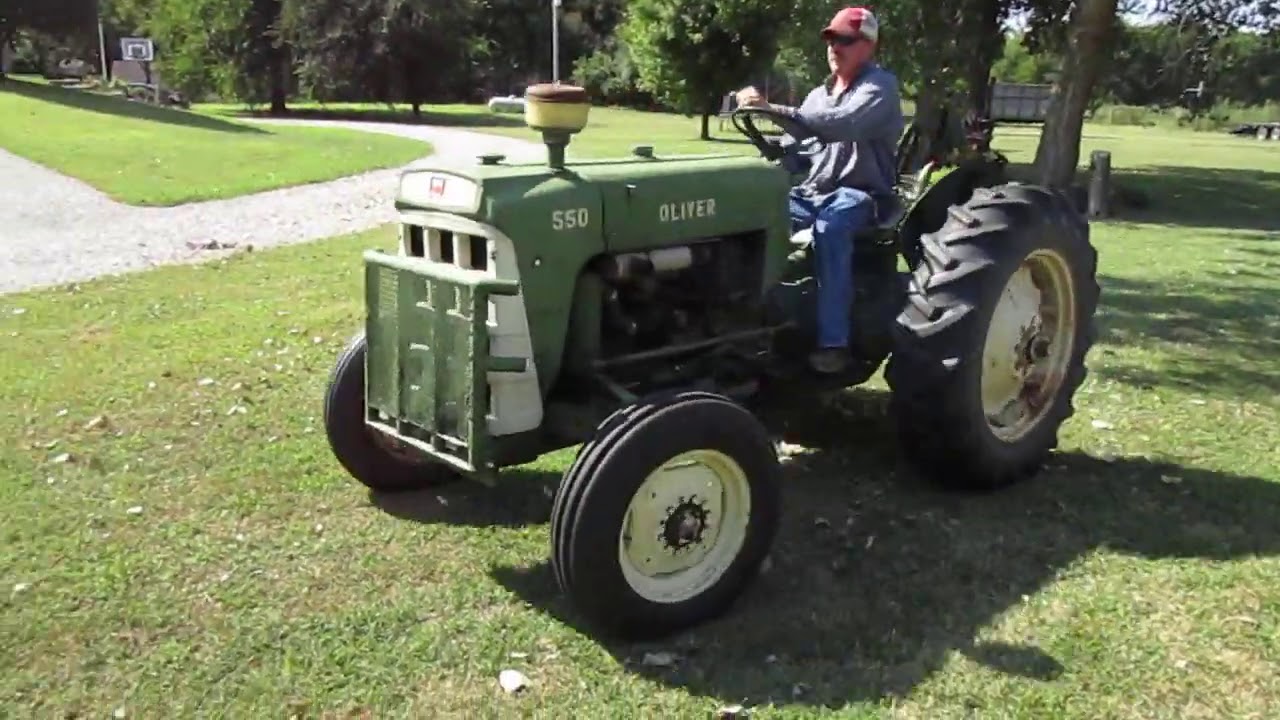1969 Oliver 550 Tractor w/ 3pt and 540 PTO - YouTube