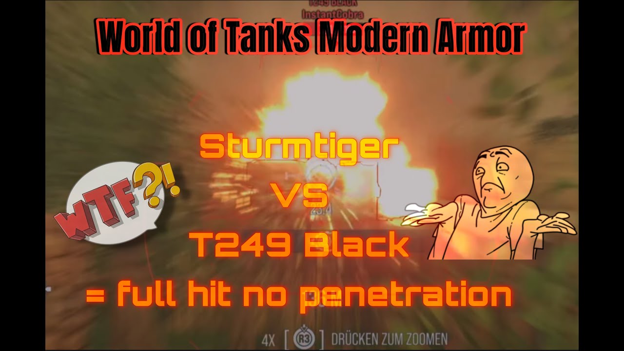 WoT - Sturmtiger bounce on T249 Black - YouTube