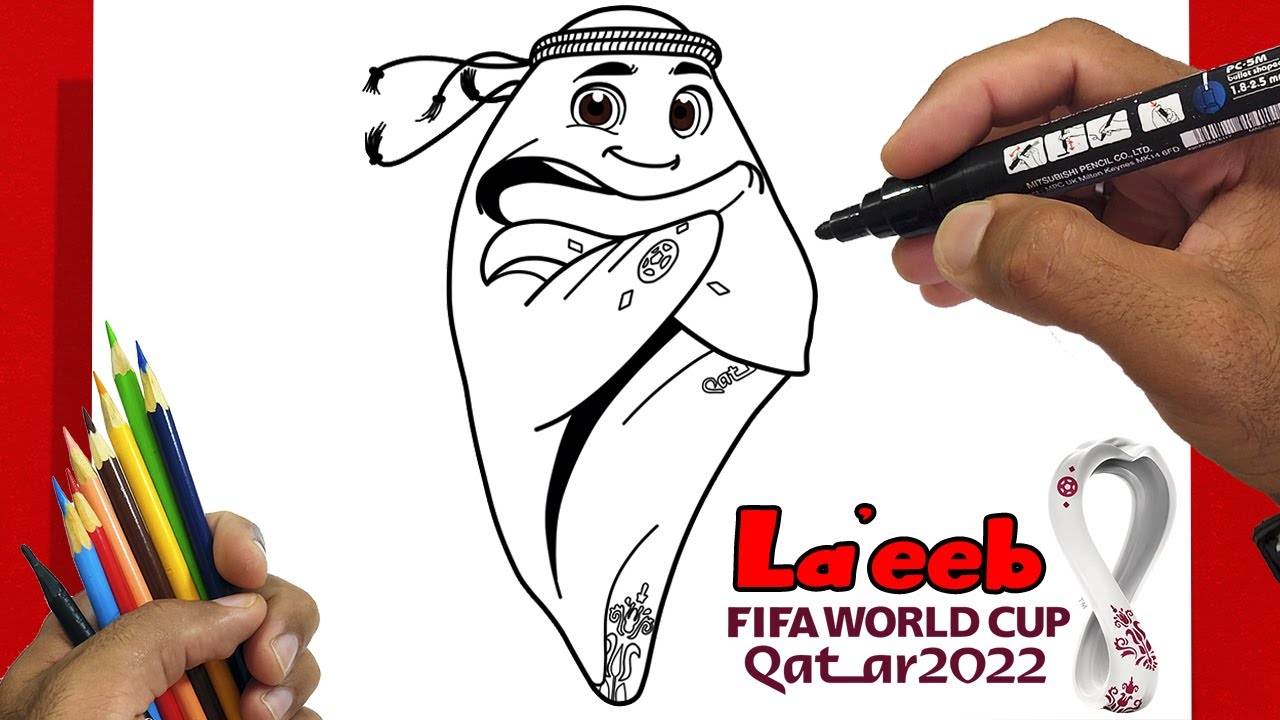 How to Draw MASCOT FIFA World Cup Qatar La'eeb | FIFA - YouTube