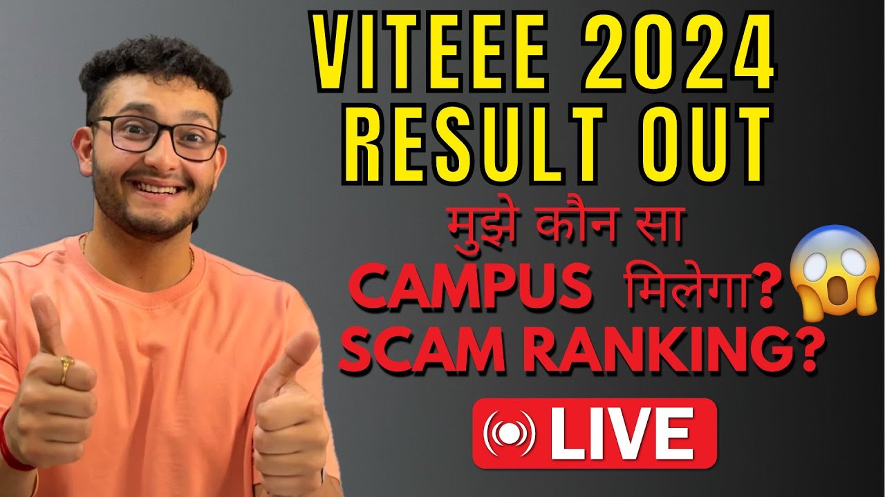 VITEEE 2024 RESULT OUT | SCAM Ranking System Again! | Konsa Campus ...