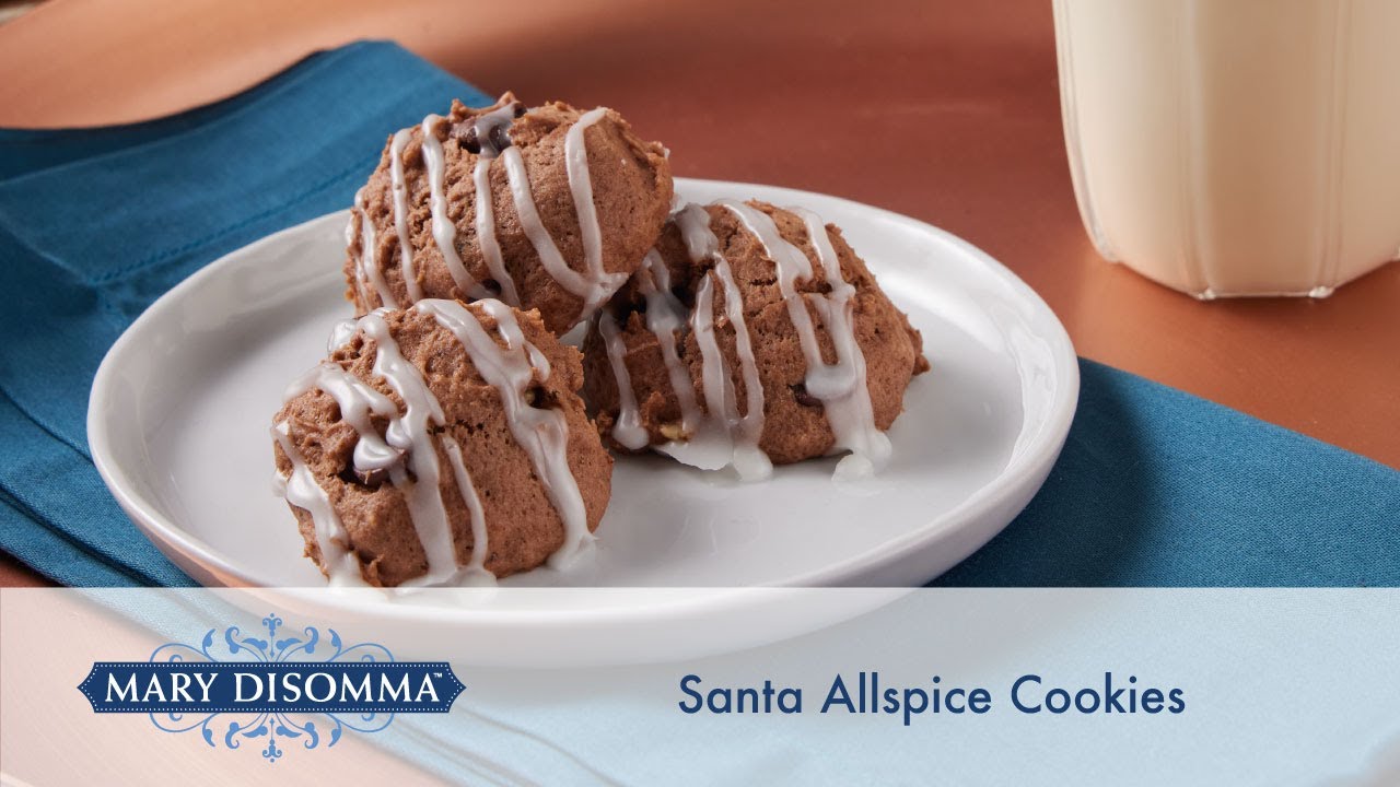 Chocolate Chip Allspice Cookies for Santa Recipe | Mary DiSomma - YouTube