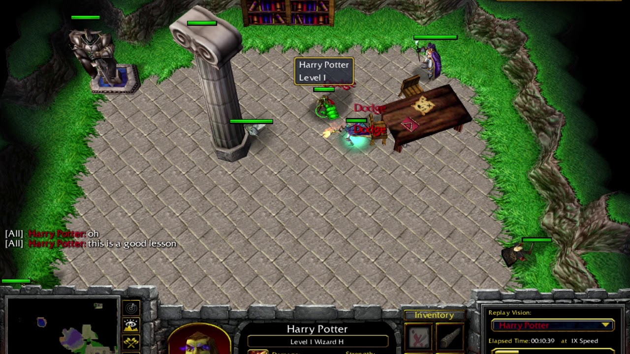 Wc3 Customs Nostalgia - Harry Potter Hogwarts School - YouTube
