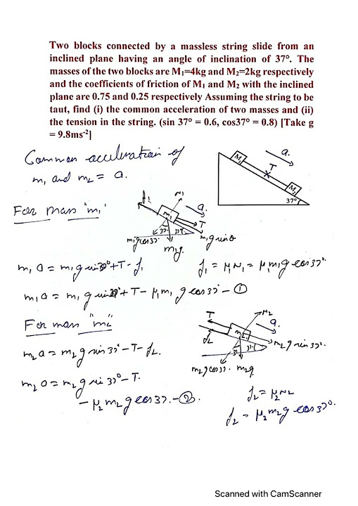 IIT JEE Mains and Advanced Block Tension Friction Problems #neet #jeemain #jeeadvance #physics ...