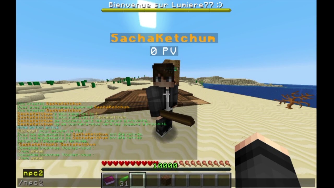 TUTO NPC du plugin Citizens - Comment les contrôler tous! - YouTube