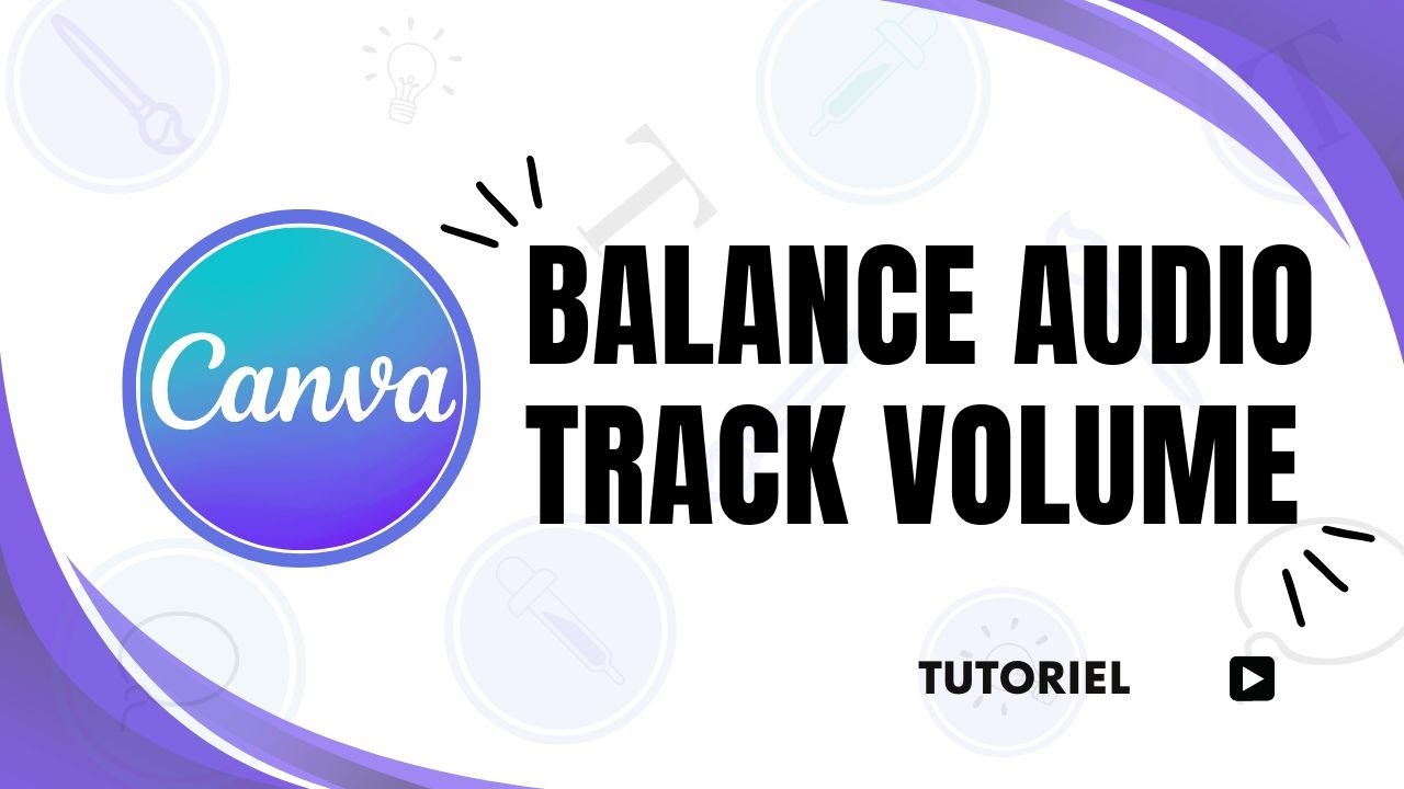 How to balance audio track volume on Canva - YouTube