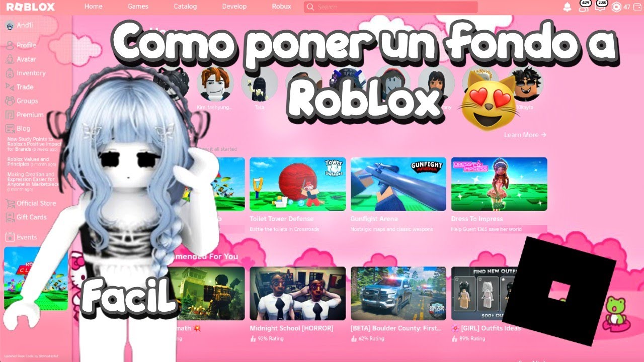 Como poner fondo a Roblox 😻 - XxRem GBXx - YouTube
