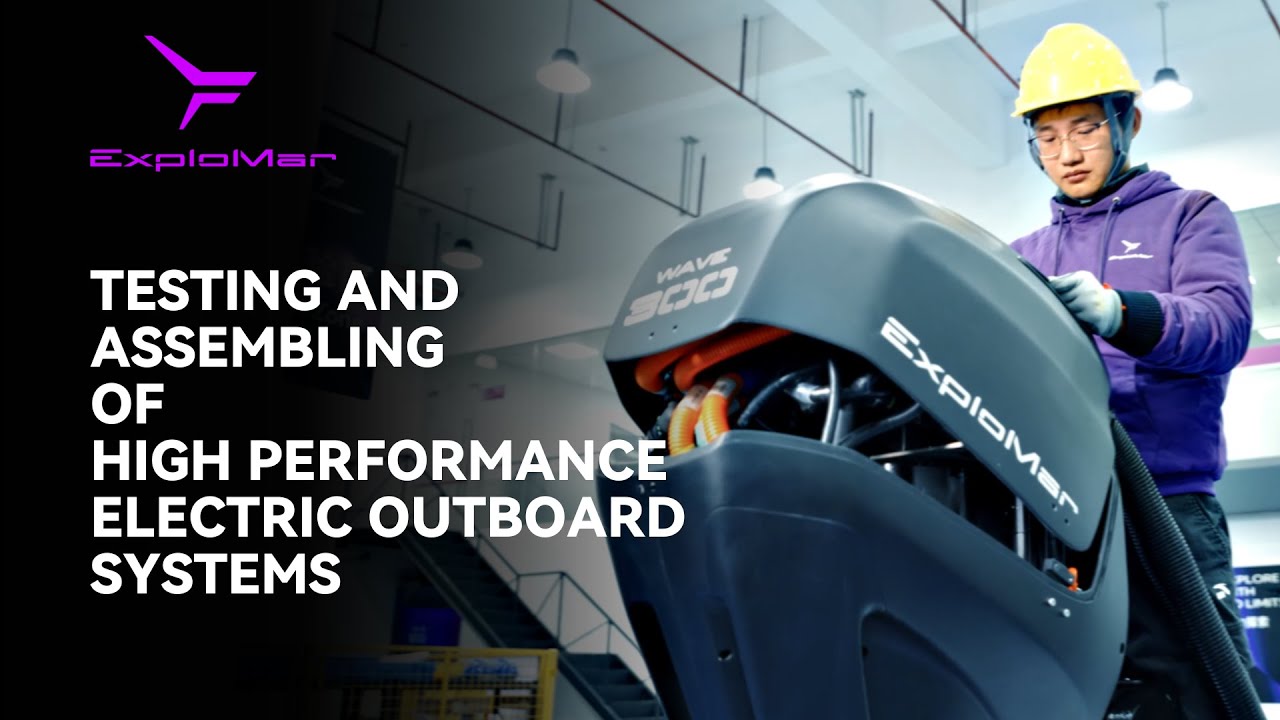 Check out how 300HP high performance electric outboard systems come to ...