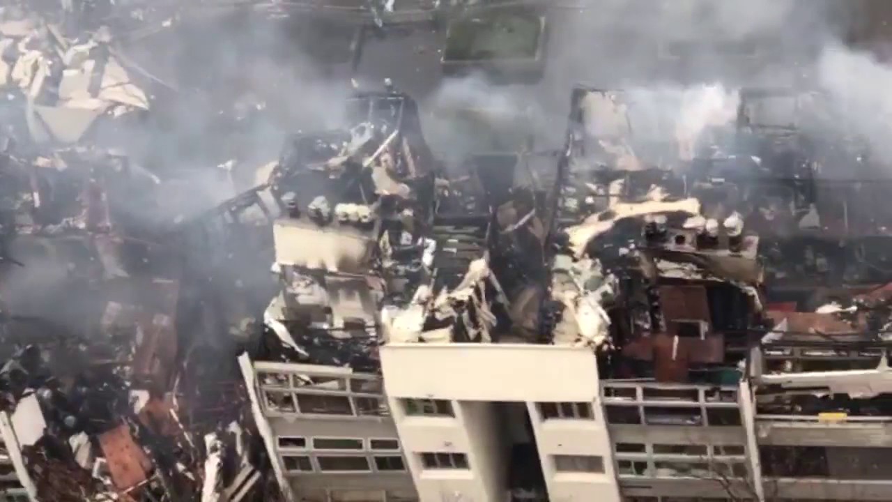 AERIAL VIDEO: 7-alarm fire rips through North Dallas condo building ...