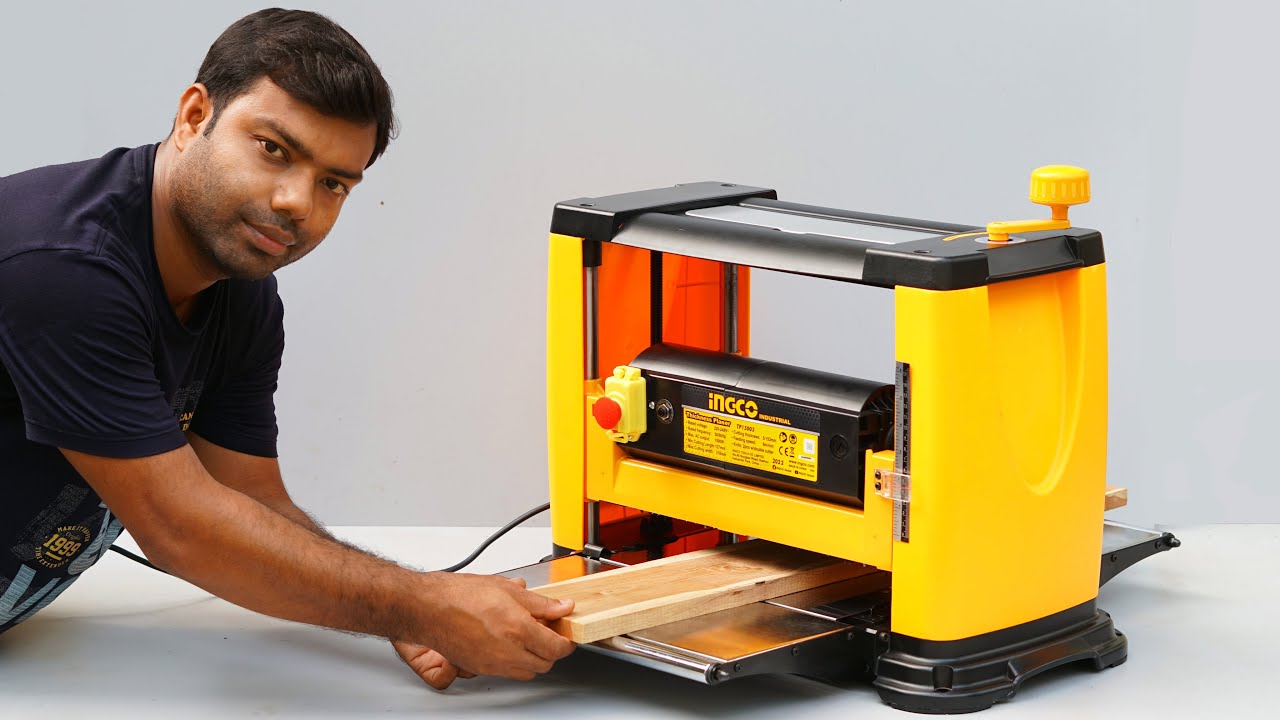 Wood Thickness Planer Unboxing and Test/ INGCO কাঠ প্লেনার মেশিন - YouTube