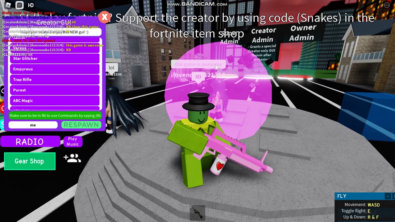 Messing around with Creator Admin in Roblox ADMIN TOWN - YouTube