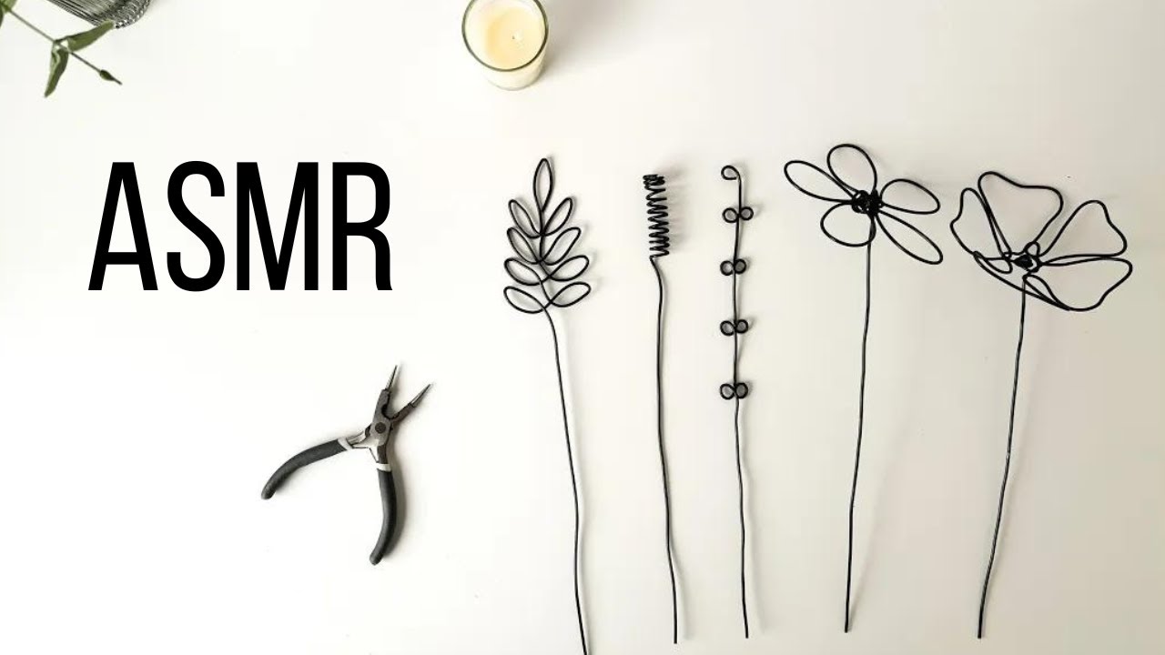Making Wire Flowers 🌸 ASMR Relaxation Video (22 Minutes) - YouTube
