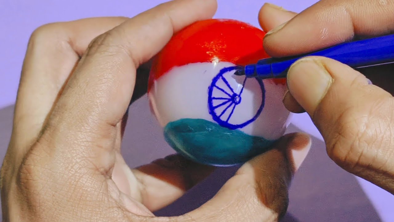 🇮🇳Indian flag in Led Bulb💡// How to make Indian flag colour art 🎨 ...