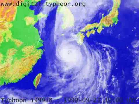 Super typhoon bart (Oniang) 1999 - YouTube