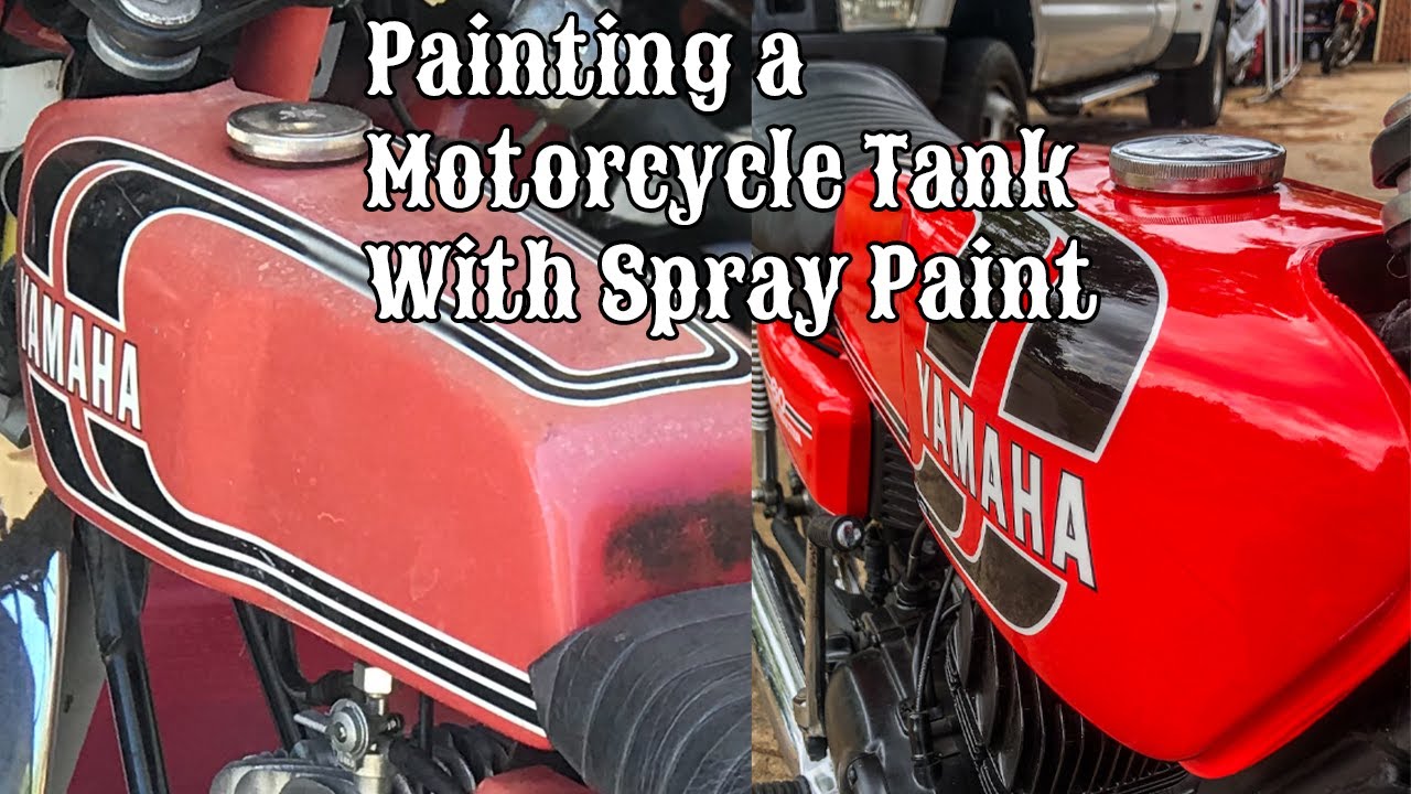 How To Paint A Motorcycle Tank With Spray Paint/Rattle Cans Full ...