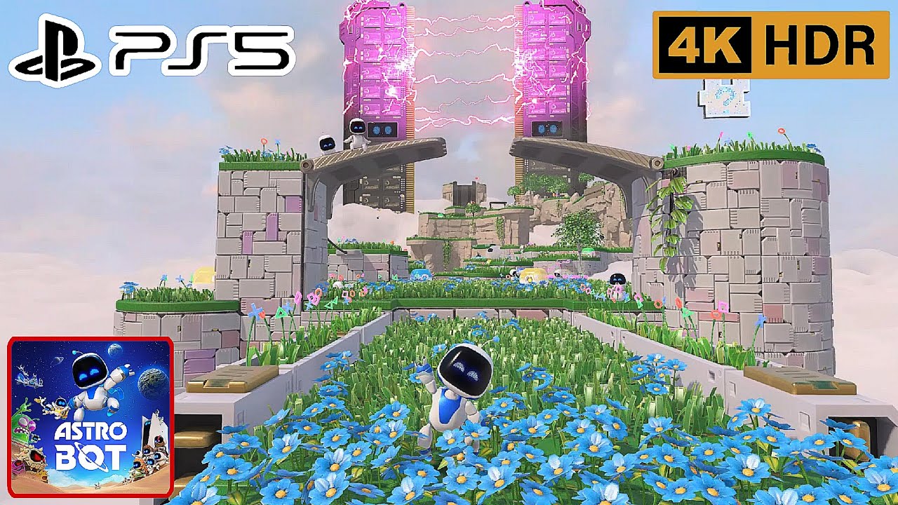 "ASTRO's PLAYROOM" MEMORY MEADOW - Gusty Gateway #full Gameplay# 4k ...