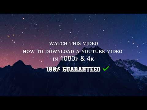 Download YouTube Videos in 1080p & 4K – Easy & Fast! ✔️