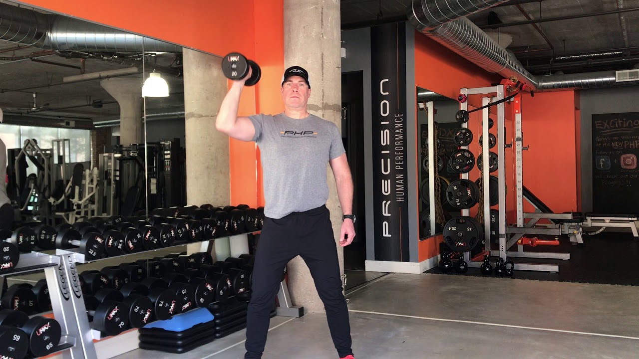 Single Arm Dumbbell Overhead Press - YouTube