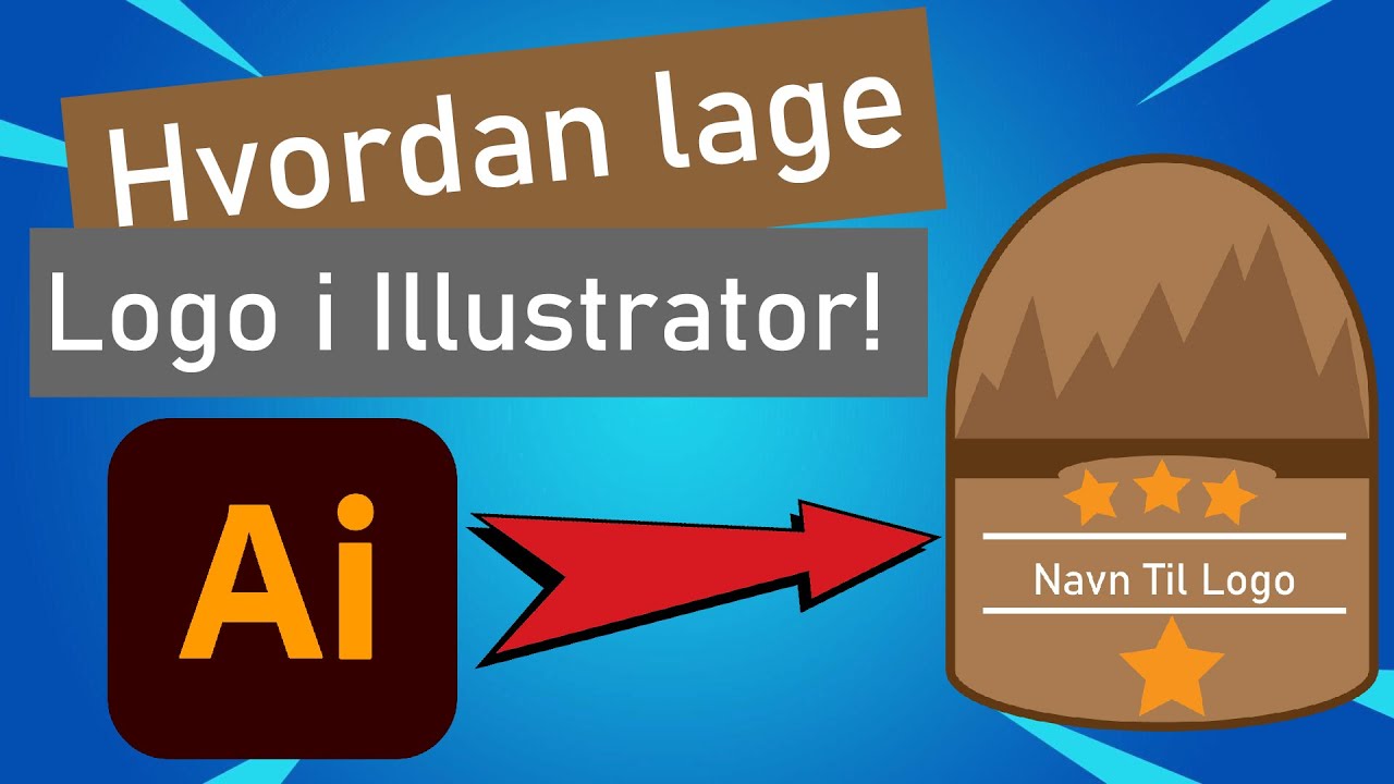 Hvordan lage logo i Illustrator - YouTube