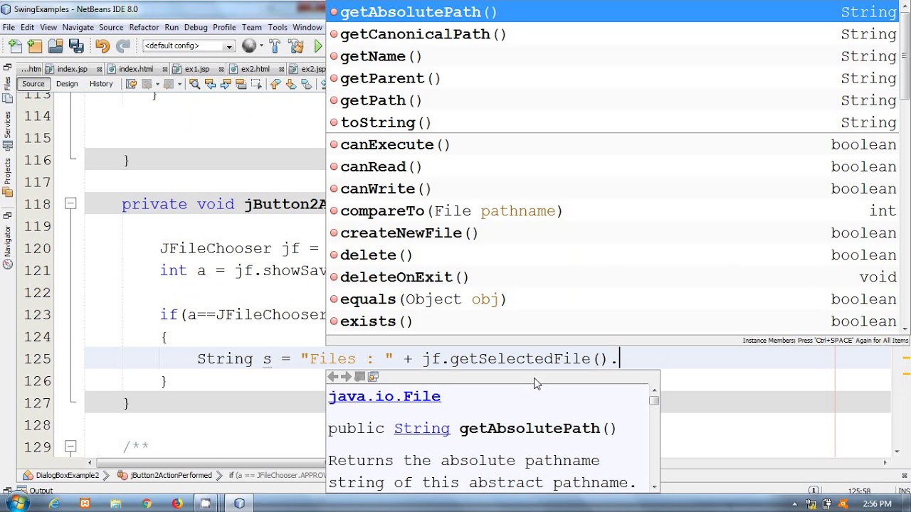 Java Netbeans In Hindi 18 File Save Dialogbox Youtube