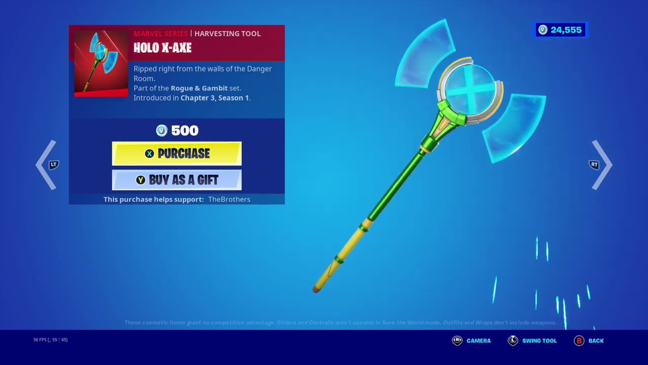 *NEW* HOLO X-AXE PICKAXE!! (FORTNITE x X-MEN) - YouTube