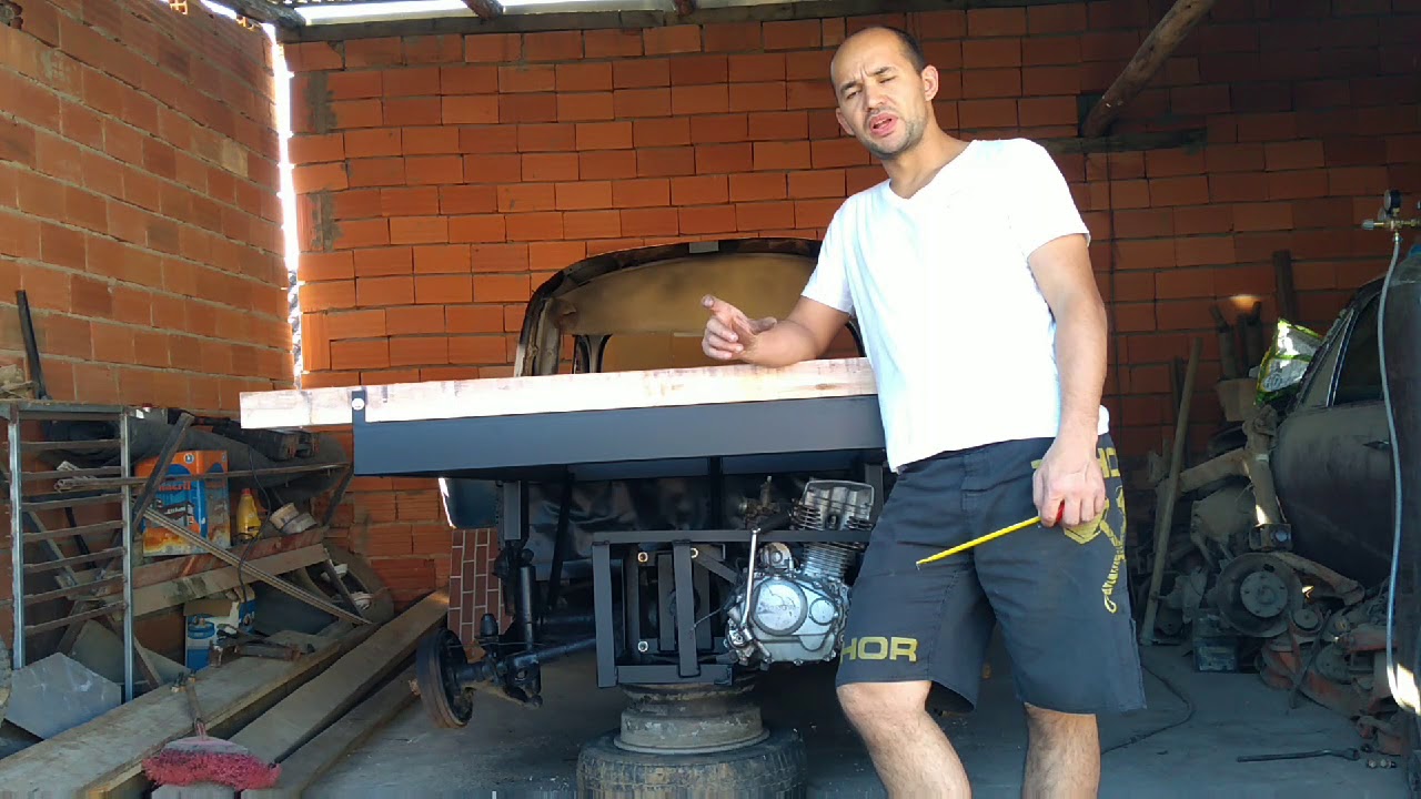 Girico com motor de moto a partir de um Fusca - Parte 05 - Construção ...