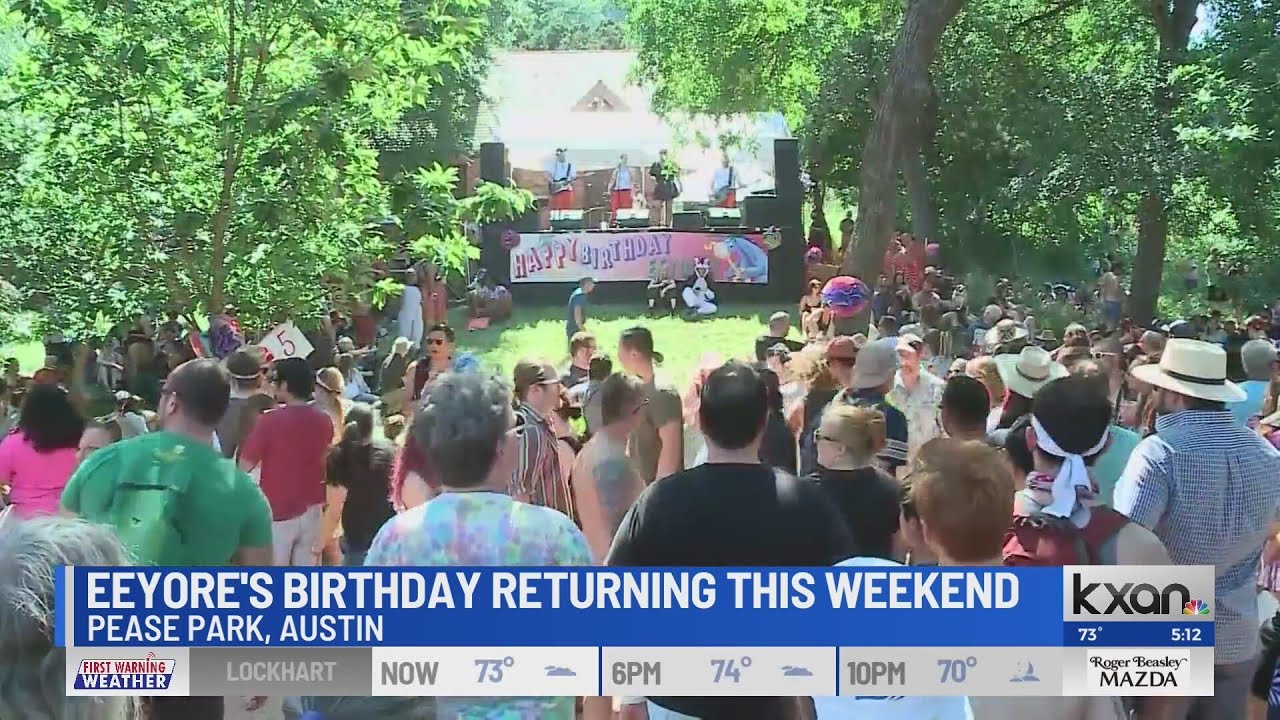 What’s the history behind Eeyore’s Birthday Party in Austin? - YouTube