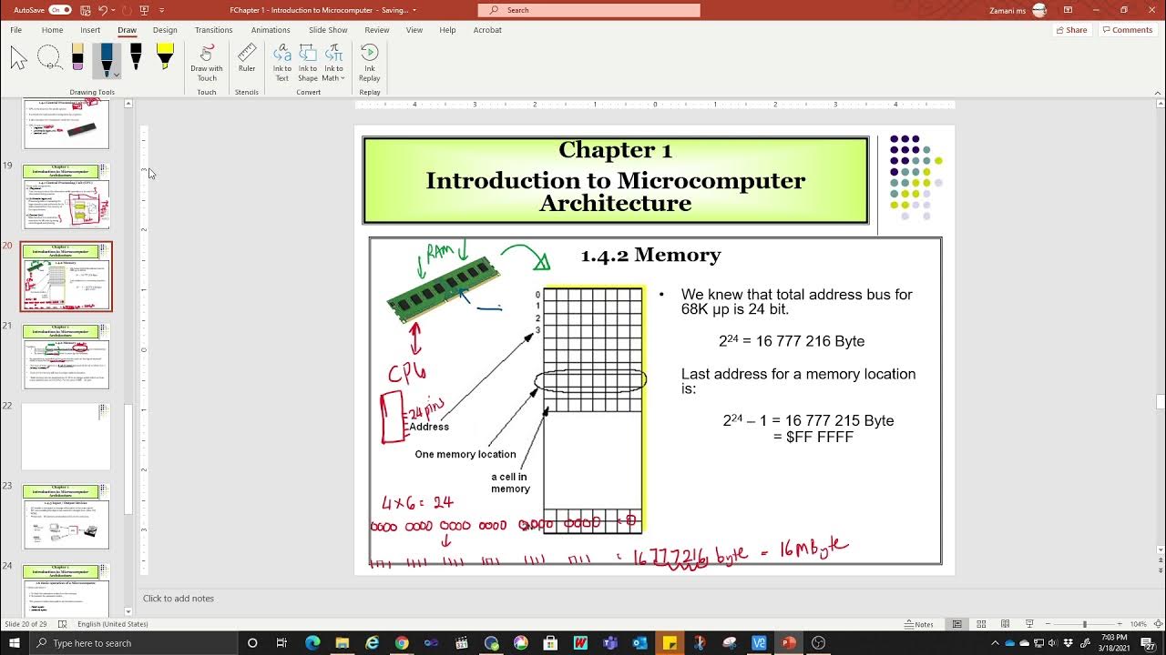 BEKC 3453 Motorola 68K Lecture 2 Memory Introduction - YouTube