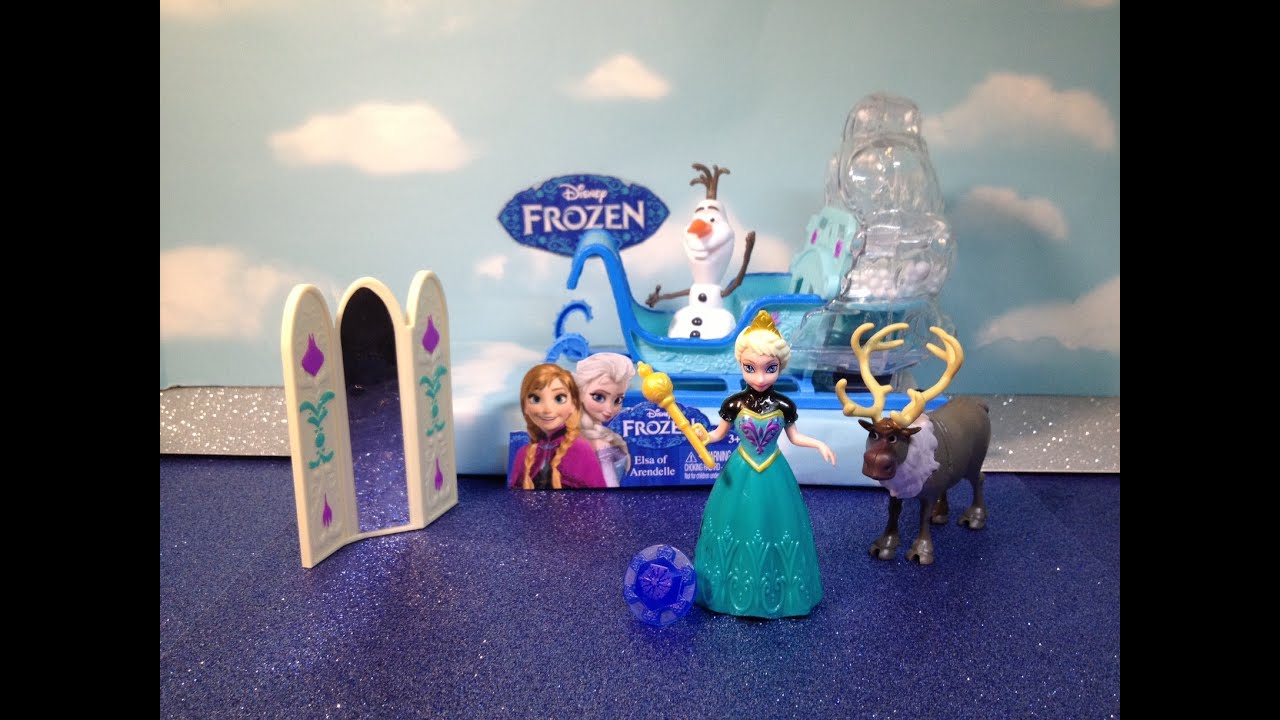 FROZEN Queen Elsa Magiclip Doll Toy Playset - YouTube