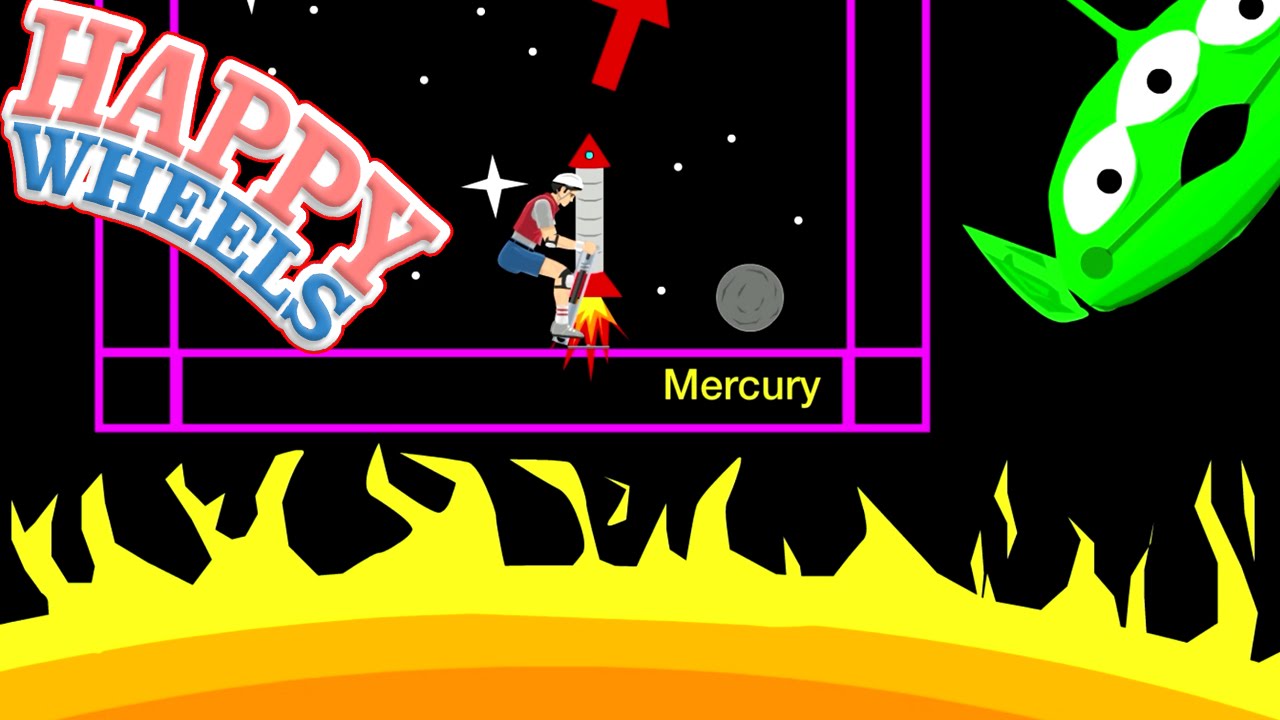 Happy Wheels: Space Jump - Part 375 - YouTube