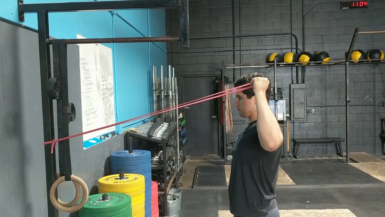 Single Arm Banded Retraction/External Rotation/Press - YouTube