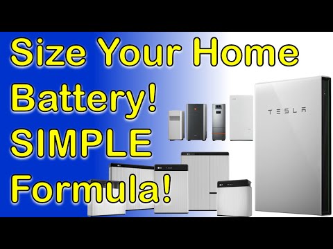 How to Size a Home Battery System (Simple Formula)? MUST Watch to BUY ...