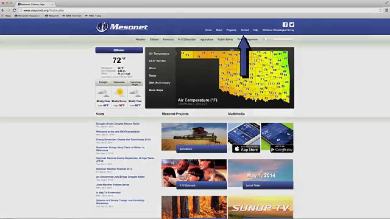 Mesonet Long Term Averages and Graphing Tool - YouTube