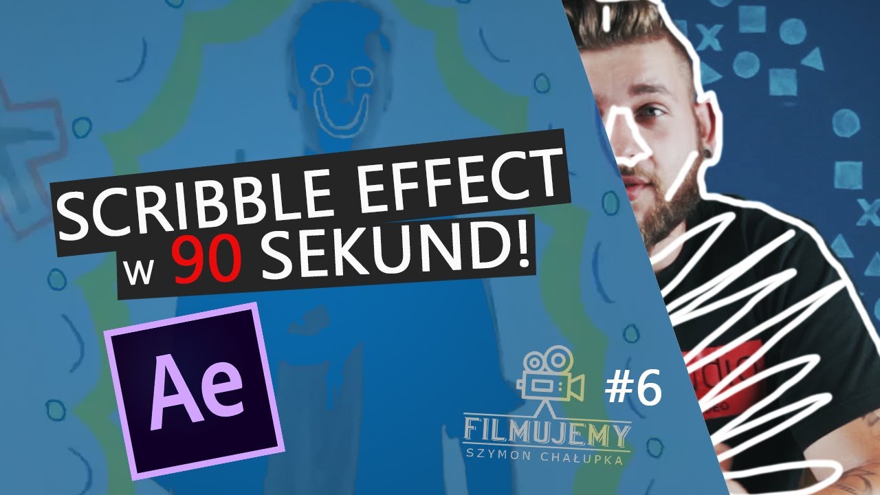 SCRIBBLE EFFECT w 90 sekund w ADOBE AFTER EFFECTS - YouTube