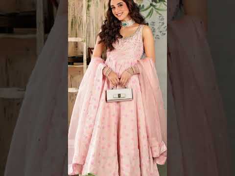 Pink frock design #partydressdesignforgirls #fashion #dressdesign # ...