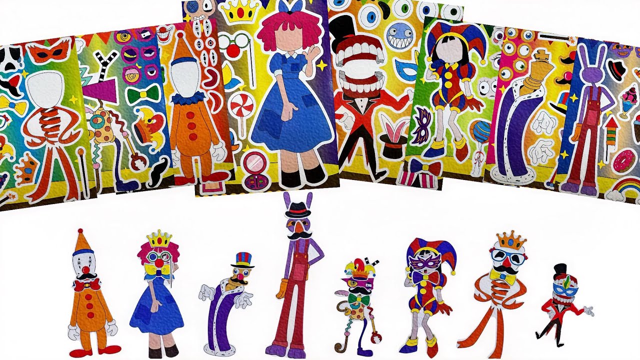 [ToyASMR] Decorate with Sticker Book LET’S DRESS UP The Amazing DIGITAL ...