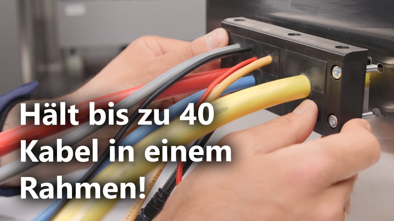 Wie wird die VarioPlate zur Kabeldurchführung genutzt? - YouTube