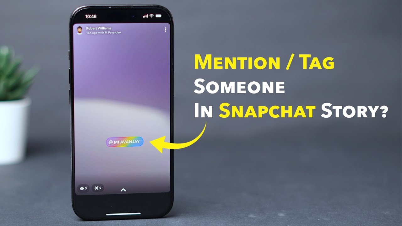 How To Mention Tag Someone In Your Snapchat Story? - YouTube
