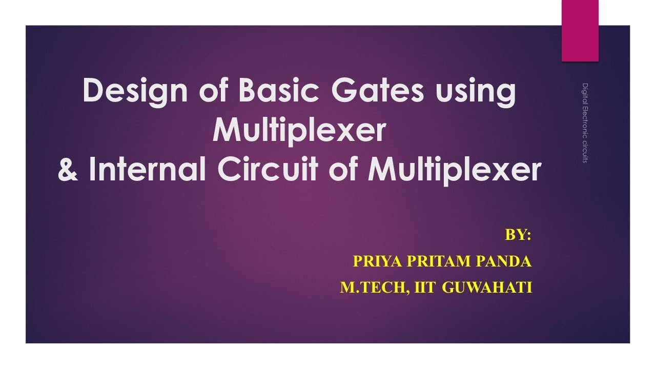 Lec 08: Design of Basic Gates using Multiplexe - YouTube