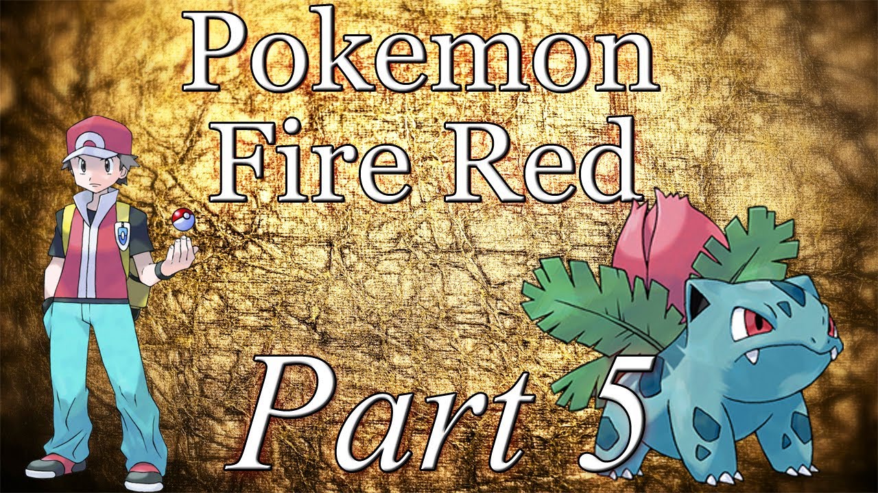 Pokemon FireRed - Walkthrough - Part 5 - Route 3 And A LOT Of Trainers ...