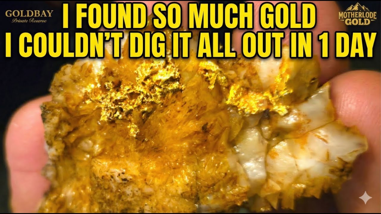 I Found So Much Gold I Couldn't Dig It All In One Day - YouTube