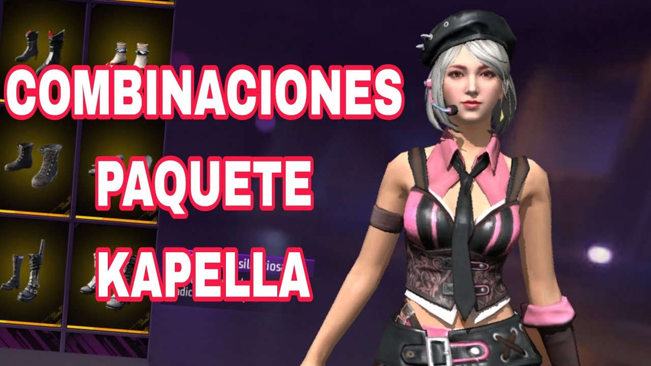 💥 COMBINACIONES con el paquete de KAPELLA - Free Fire 🤩 - YouTube