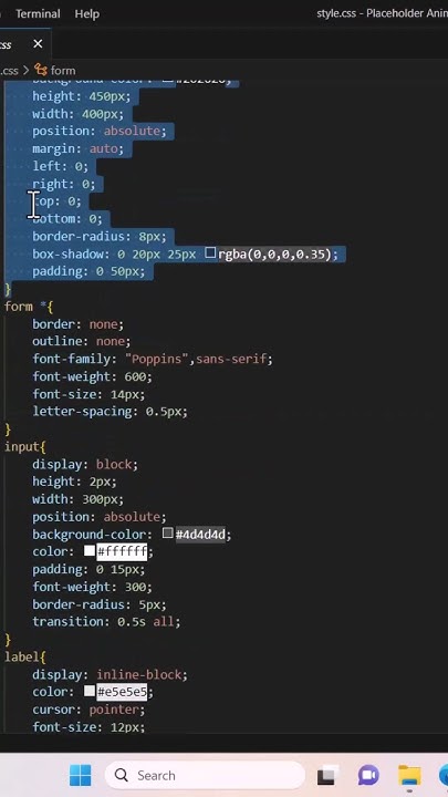 Create Placeholder Animation With JavaScript - YouTube