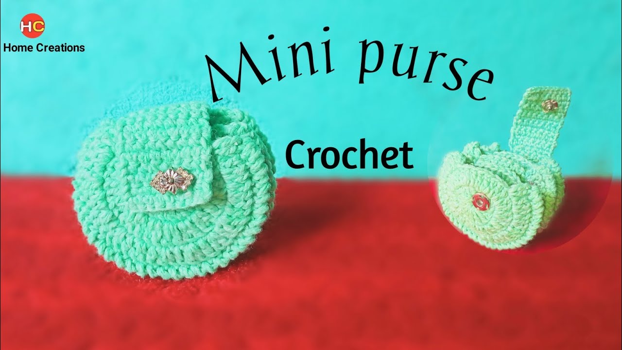 Crochet 3-layer Mini Purse 🥰 Easy Tutorial || Hand-made Gift , Keychain ...