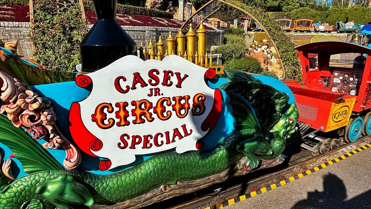 Casey Jr Circus Train Disneyland - YouTube