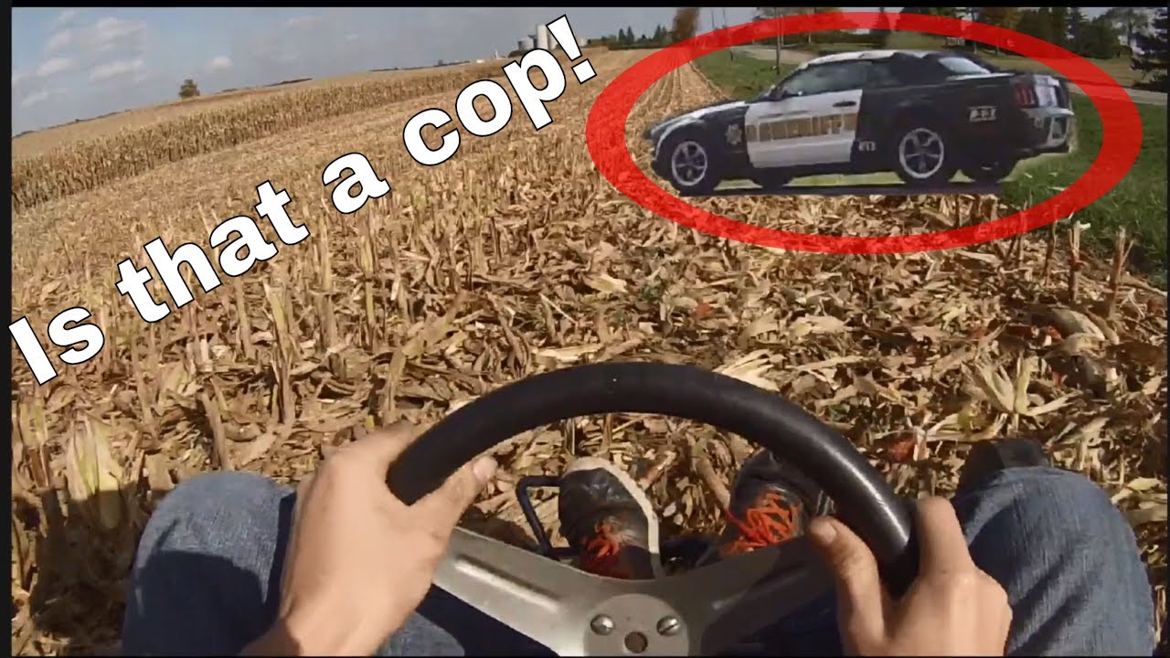 Cop Passes Go Kart - YouTube