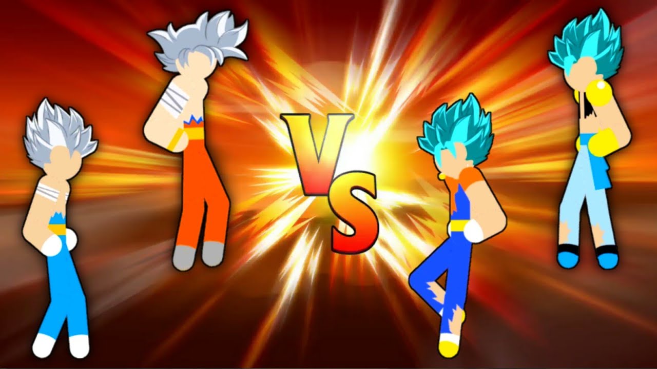 Stickman Warriors Fight - Goku, Vegeta SSJ Ultra vs Vigitto, Gota SSJ ...